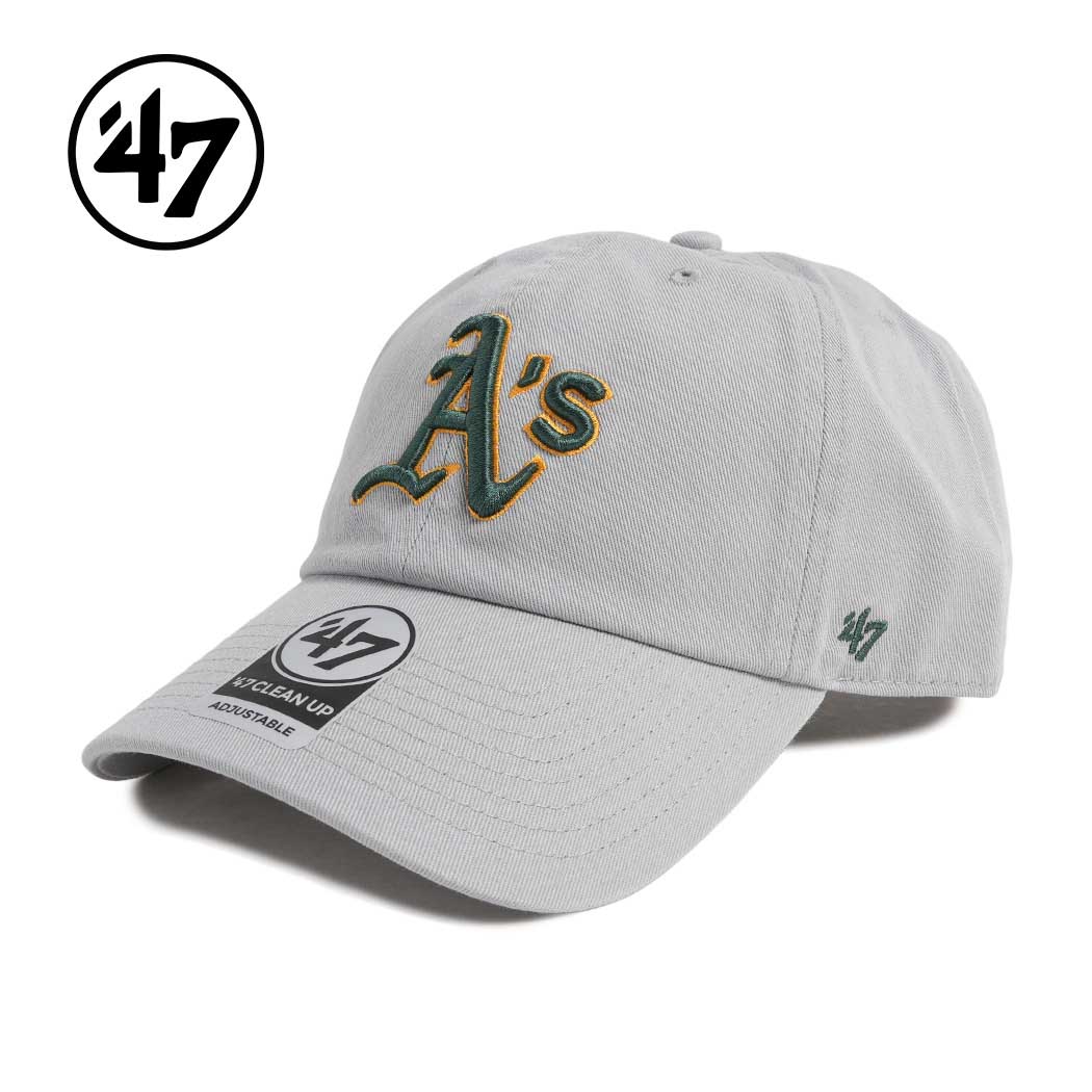 Brand 47 Model CLEAN UP OAKLAND ATHLETICS NO LOOP LABEL CAP Color STORM FABRIC コットン Description of item 1947年にアメリカ・ボストンで...
