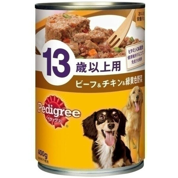 商品説明13歳頃からの愛犬に必要な栄養がバランス良くとれる総合栄養食です。愛犬の大好きなビーフとチキンをベースに、緑黄色野菜を加えました。抗酸化成分ビタミンC、Eを強化仕様【分類】総合栄養食【原材料】肉類(チキン、ビーフ等)、野菜類(にんじ...