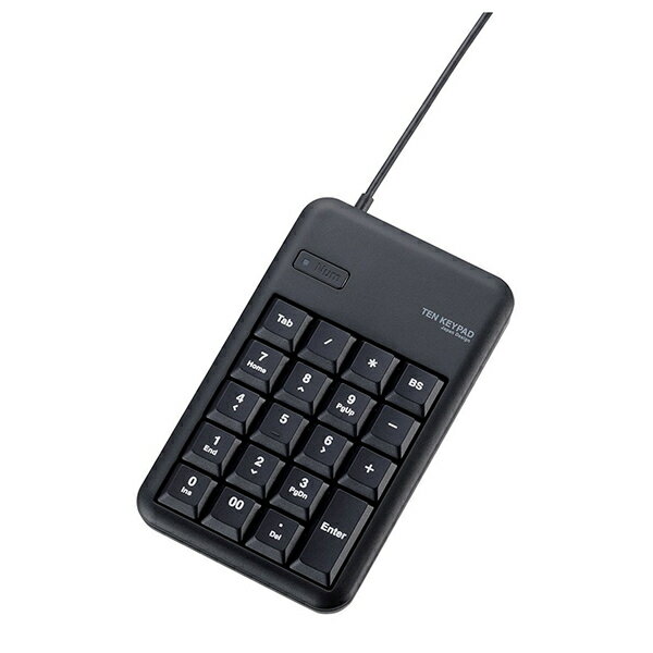 商品説明★ コンパクトUSB テンキーパッド机上の省スペースに役立つコンパクトサイズ。Excelでの作業に便利な［Tab］キーと、数字の入力に便利な［00］キーが付いたスタンダードなコンパクトUSBテンキーパッドです。★ Excelでの快適...