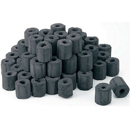 スペック* 製品サイズ(約):外径50x高さ50mm(1個)* 箱サイズ(約):幅305x奥行195x高さ170mm* 燃焼時間(約):1時間30分(燃焼条件により異なります。)* 材質:主原料木炭粉