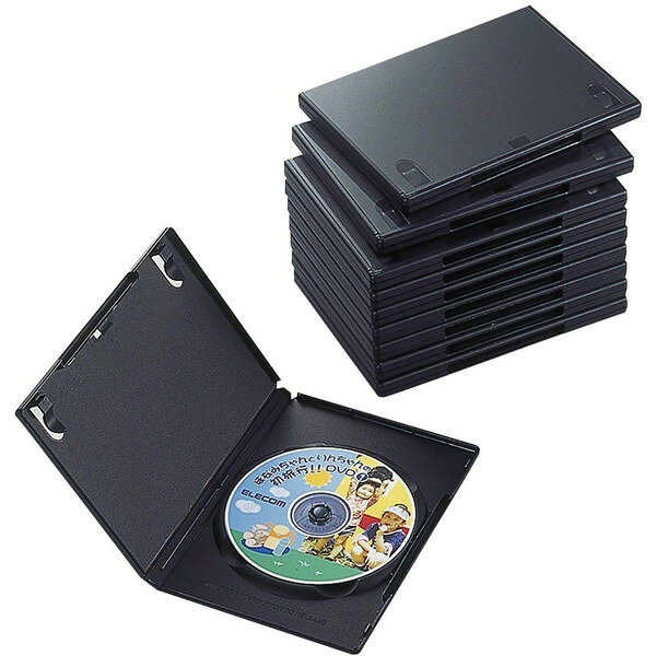 商品説明★ 軽くて割れにくいポリプロピレン樹脂製のDVDトールケース10枚セット軽くて割れにくいポリプロピレン樹脂製のDVDトールケース10枚セットです。プラケース1枚につきDVD又はCDを1枚収納できます。セルDVDと同じ大きさなので並べ...