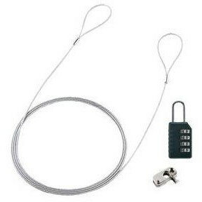 商品説明★ 簡単着脱・ダイヤル錠タイプノート・デスクトップパソコン他セキュリティスロットを持つ機種(液晶ディスプレイ、プロジェクターなど)に簡単取り付けできます。マウス・テンキーなど周辺機器も同様にロックできます。スペック* 対応機種:セキ...