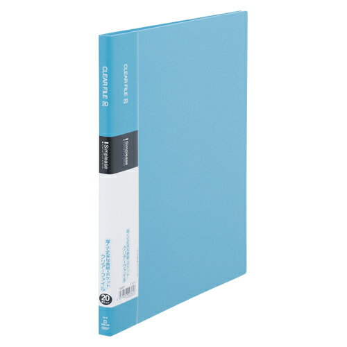 スペック* ポケット数：20ポケット* 外寸：縦307×横231mm* 背幅：14mm* ポケット厚：0.06mm* 材質：表紙/ポケット=再生PP* 中紙付