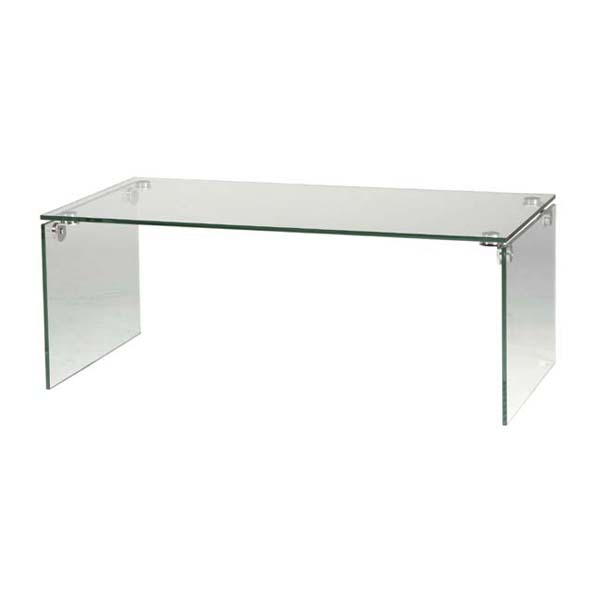 商品説明★ さまざまにシーンに調和するリビングテーブル。仕様* サイズ：W100×D50×H38.5* 素材、重量：10mm強化ガラス 耐荷重20kg* 原産：台湾