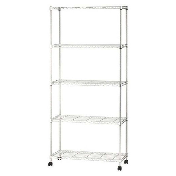 商品説明★ クロムメッキ仕上げのラックです。別売パーツと組み合わせて、オリジナルのシステムラックも作れます。棚の高さは自由に変えることができます。移動に便利なキャスター付きです。スペック* 原産国：中国* 材質：棚板・ポール：スチール(クロ...