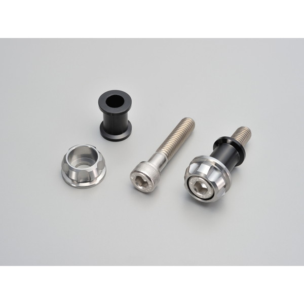 商品説明●2個入り・ステンレス製キャップボルトM8×40・・・2個付属・アルミ製ブラックアルマイトカラー・・・2個付属※ナットは付属しておりません※ 使用状況によりボルトの長さが足りない場合は別途ご用意ください。