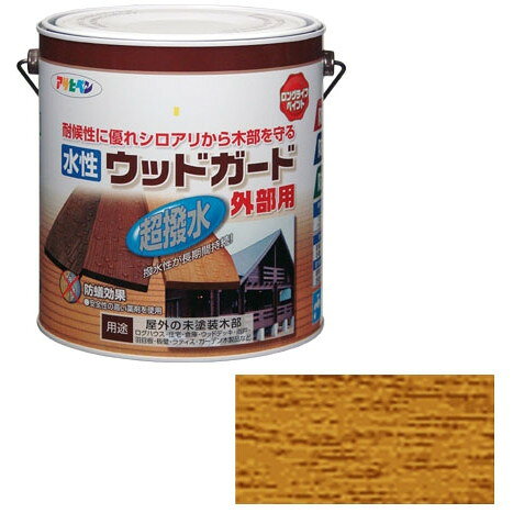商品説明★ 強力な撥水効果や防蟻効果で木部をしっかりまもる!! 防蟻効果死虫率100%(安全性の高い薬剤を使用)スペック* 容量: 3L* カラー: パイン 15* 重量: 3500g