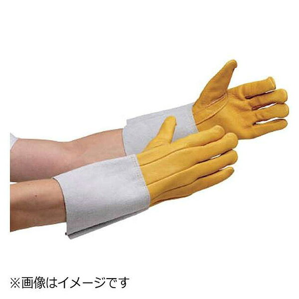 商品説明★ 電気溶接など耐久性が求められる作業に最適です。スペック* サイズ：フリー* 色：イエロー* 全長(cm)：37.0* 手のひら周り(cm)：26.2* 中指長さ(cm)：8.3* 厚み(mm)：1.5* 厚み：1.5mm* 内縫...