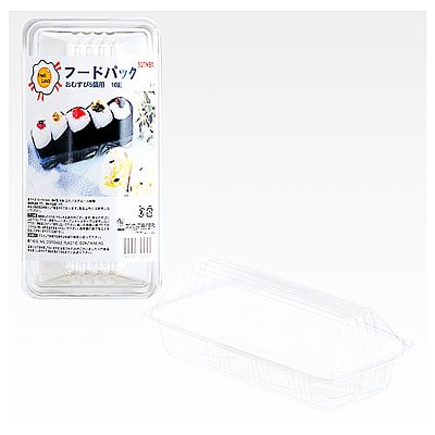 商品説明★ おむすび用のフードパック★ Lサイズ★ 10組入りスペック* サイズ：10×19×6cm* 材質・成分：本体、ふた：スチロール樹脂* 本体重量：約58g* 耐熱温度：70度* 耐冷温度：-10度* 生産国：日本