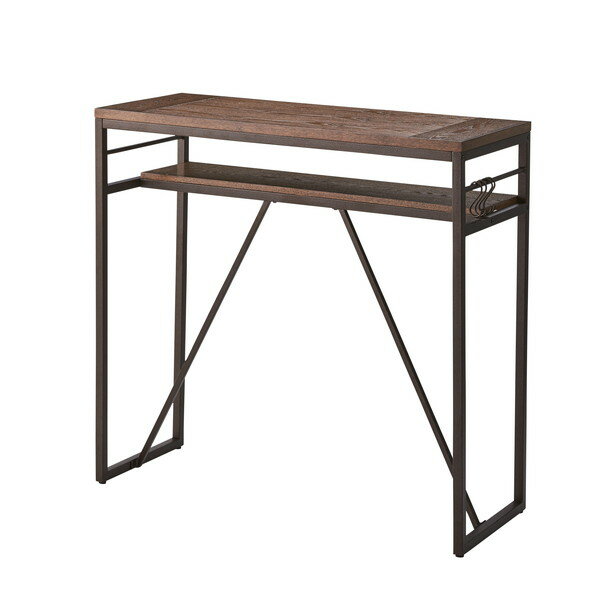 スペック* サイズ：W 105 X D 43 X H 100* スペック：スチール(粉体塗装) 天然木化粧繊維板(アッシュ) ハンマートーン仕上げ * 組立品* 機能：アジャスター付　S字フック4個付* 原産国：中国　天津