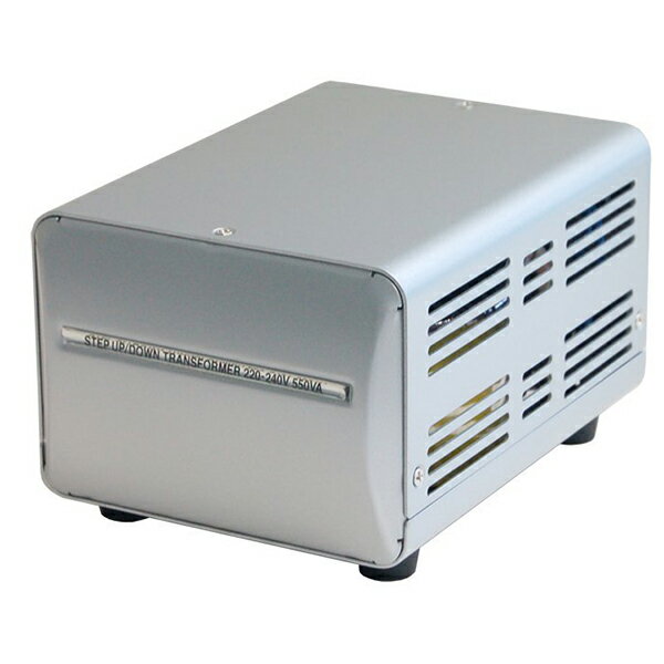 商品説明★ 海外家電製品の国内使用、日本家電製品の海外使用のどちらもOKなアップ/ダウントランスです。★ 550Wまで対応の大容量変圧器。★ サーマルプロテクタ(自動復帰)、ヒューズ内蔵の安全設計です。★ AC220-240Vの国で550W...