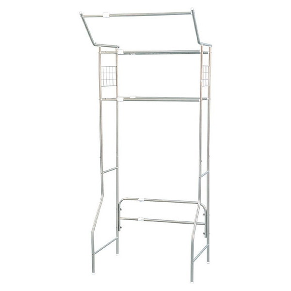 商品説明★ 洗濯機周りの小物の整理に最適です。★ 幅は67〜103cmまで伸縮が可能ですので、2層式洗濯機にも対応します。★ 仮干しする際に便利なハンガーバー、小物の収納・整理に便利なメッシュ棚、小物掛けに便利なメッシュパネル、伸縮サイズに...