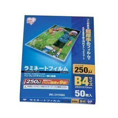 商品説明★ 弾力があり、折れ曲がりにくいため、パンフレットやメニュー等の仕上げに最適です。仕様* フィルムサイズ（cm）：幅約26.3×高さ約37（B4サイズ）* 主要材質：ポリエステル