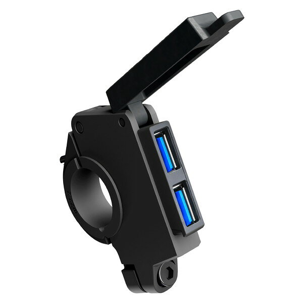 商品説明★ バイク専用電源USB Type-A+Type-A。2ポートで複数のデバイスを同時に充電可能★ 急速充電対応/充電規格PD3.0/最大60W(2ポート合計)★ 本体幅12.5mmのスマート設計でコントロールスイッチに馴染むデザイン...
