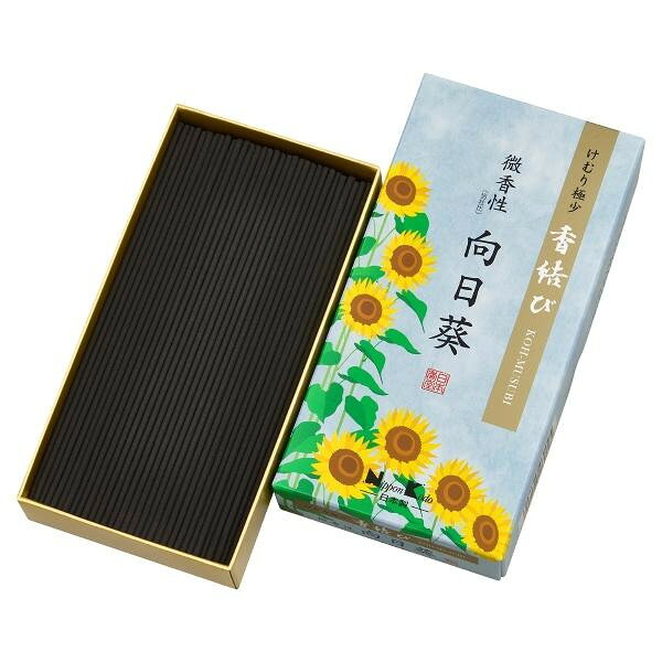 商品説明★ お線香のけむり・香りも慎ましやかに、手を合わせこころ結びあうひとときの清澄感を大切にした「香結び」シリーズ。★ 眩しいほどの夏空にまっすぐ背を伸ばし、大輪の笑顔を咲かせる「向日葵」(ひまわり)の馨しさ。その明るく澄みわたるような...