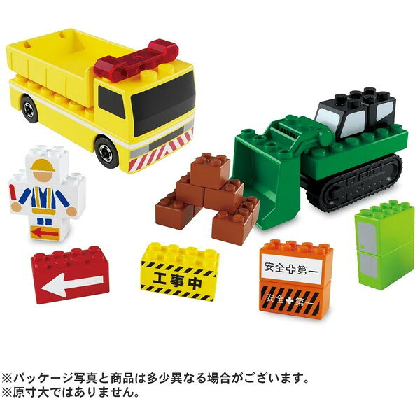 商品説明★ 全31パーツのブロックを使って、工事現場のはたらくのりものをキミの手で組み立てよう!★ 組み立てに必要なパーツ数が少ないので初めてでも簡単に遊ぶことができます。★ トミカタウンのどうろを使うと、もっと遊びが広がります。★ 一部パ...