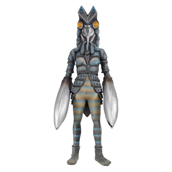商品説明★ 特徴・前作「ウルトラQ」にて制作されたセミ人間の頭部をベースに改造。・劇中で目は回転し複眼となっているがソフビでも同様複眼を再現。・スーツアクター佐藤武志。・「宇宙忍者」とは前番組の「隠密剣士」で登場した忍者からのオマージュを込...