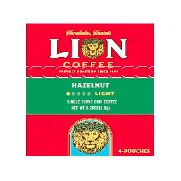 ご注文前にご確認ください※ 12時から14時の時間帯指定はできません。ご指定の場合は14時から16時にて手配いたします。商品説明★ ヘーゼルナッツフレーバーのコーヒーは世界的にも人気がありますが、ライオンヘーゼルナッツはゴールデンヘーゼルナ...