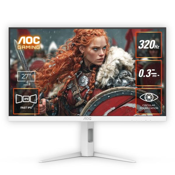 商品説明★ 輝度：350cd/m2/応答速度：0.3msスペック* 付属品：電源ケーブル1.5m、HDMIケーブル1.8m、Displayportケーブル1.8m、スタンド、ベース、保証書、ケーブル付属リスト