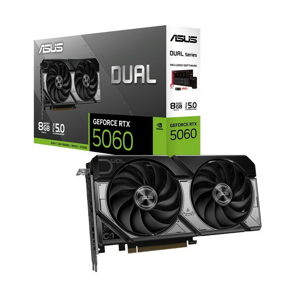 商品説明★ NVIDIA GeForce RTX 5060搭載★ 「DUAL」シリーズグラフィックカード★ オーバークロックモデル★ SFF対応2.5スロット設計★ デュアルボールベアリングを採用したAxial-techファン2基搭載★ 通...