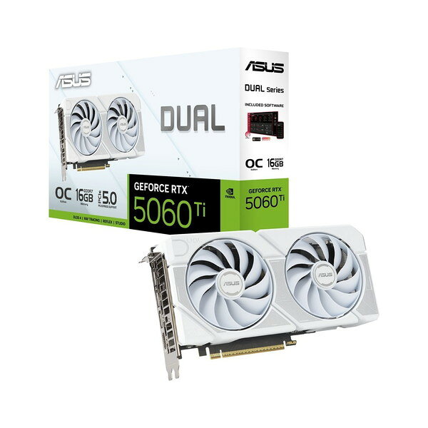 商品説明★ NVIDIA GeForce RTX 5060 Ti搭載★ ホワイトカラー「DUAL」シリーズグラフィックカード★ オーバークロックモデル★ 2.5スロット設計★ 互換性と冷却効率を最大限に高め、小型でも優れた性能を発揮★ デュ...