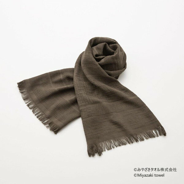 商品説明★ 等間隔でタオル地を織り込んだオリジナルマフラーです。スペック* サイズ：140×34cm* 素材・材質：綿：100%* 仕様：洗濯機：可* 写真提供：今治マフラー製造元 みやざきタオル