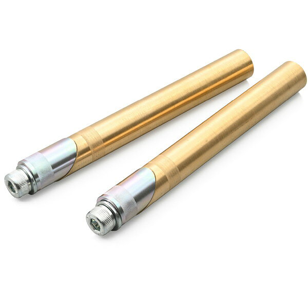 商品説明★ 真鍮素材を使用した超ヘビータイプのインナーウエイト。★ 片側約260gの重量により、ハンドル内部に装着することで走行時に発生する微振動を低減します。★ 内径17-19mmの貫通ハンドル対応で、各種バーエンドの取り付けが可能。★ ...