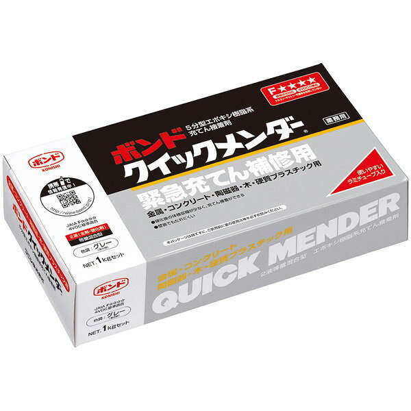 商品説明★ 混合後は5分で硬化が始まり、15分でほぼ実用強度に達します。壁面でも垂れにくいペースト状の接着剤です。凹凸面、すき間への充填に最適です。★ 用途凹凸面・すき間への充填に。スペック* 容量(g): 1000* 可使時間(23℃):...