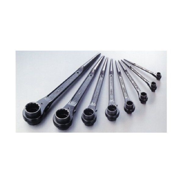 商品説明★ 正逆は切り替え爪式です。カチオン電着塗装です。爪式は切り替え爪の窓が開口により砂かみの時は洗浄が簡単です。安全ロープ取り付け穴を設けています。(17×19・17×21・19×21は2ヵ所)スペック* 対辺寸法(mm): 27×3...