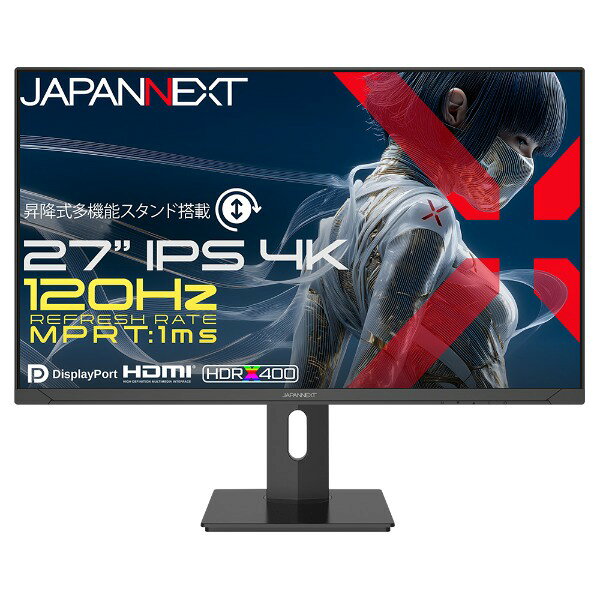 商品説明★ 27インチのIPSパネルを搭載した、4K(3840×2160)解像度のゲーミングモニターです。4KはフルHD(1920×1080)解像度の約4倍の作業領域を実現する3840×2160ドットの解像度となり、高精細な表示を実現します...