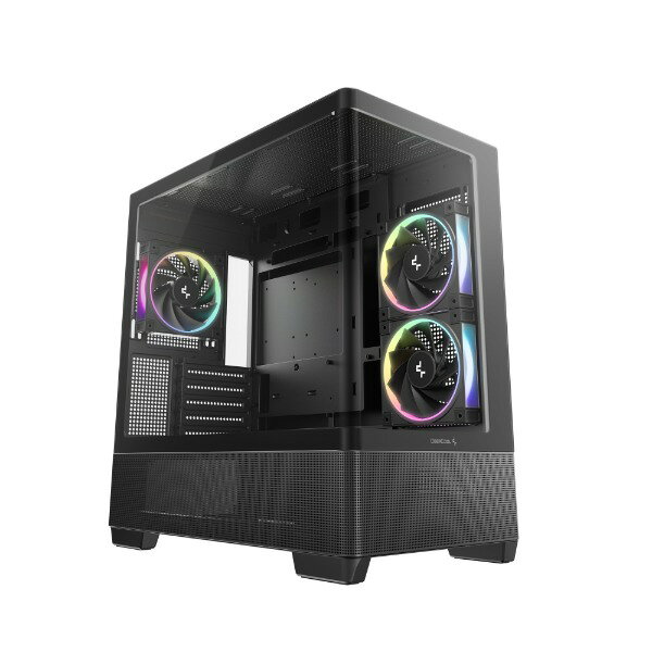 商品説明★ 曲面強化ガラスパネル採用前面から側面まで一体化したカーブドガラスパネルを搭載し、内部パーツの視認性とデザイン性を両立。組み込み後も内部パーツの美しさを際立たせます。★ 効率的なエアフローと冷却性能サイドに2基、リアに1基の120...