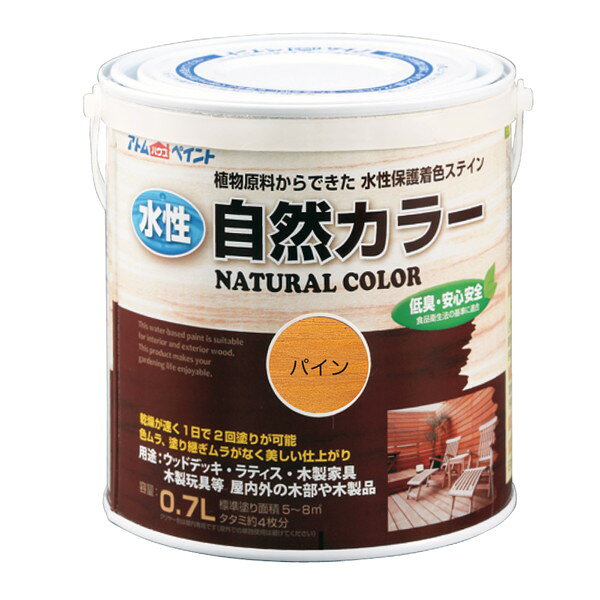 商品説明★ 特長・食品衛生法の基準に適合しており、木製玩具にも使えます。・水性化により、自然塗料の欠点であった乾燥時間を大幅短縮。・薬剤不使用なのでペットや小さいお子様にも安心です。・木製ベンチなど直接肌の触れる所や、食事をする可能性のある...