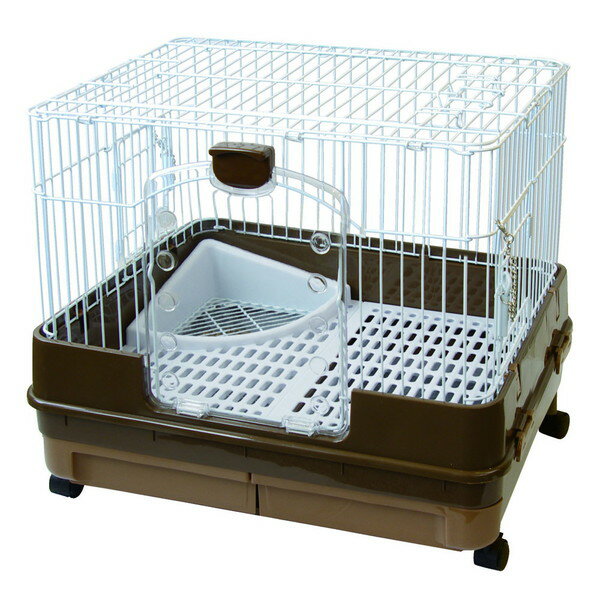 商品説明★ すのこの一部がラビットトイレ、引き出しを2つに分けトイレ側の引き出しはトイレ砂とシーツが使用できるように仕切りがあります。毎日のトイレ掃除が簡単です。スペック* 材質/素材：PP・ABS・スチール* 商品サイズ：W630×D50...