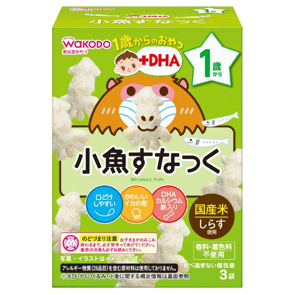 商品説明★ 国産米にしらすを加えた、口どけしやすいノンフライスナックです。スペック* 内容量：4g×3袋* 原材料：うるち米(国産)、しらす粉末、食塩、DHA含有精製魚油/炭酸カルシウム、ピロリン酸鉄* アレルギー特定原材料等：アレルギーコ...
