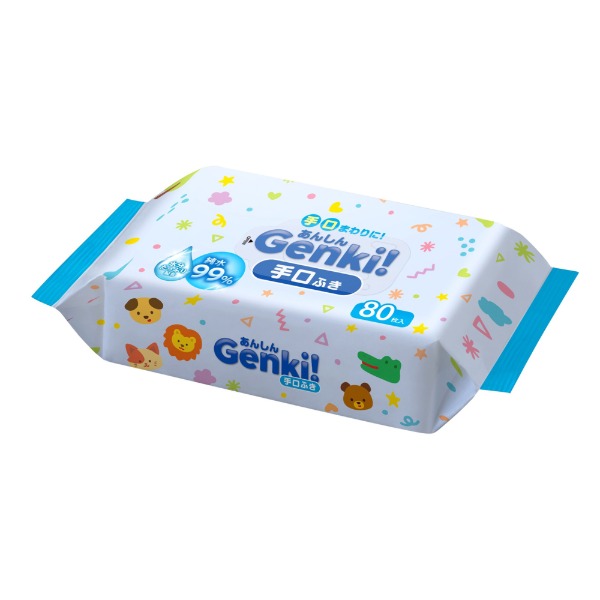 商品説明★ 手指や口まわりの汚れの拭き取りなど幅広くお使いいただけます。★ アルコール・香料・パラベン不使用です。※Genki!は王子ホールディングス株式会社の商標または登録商標です。スペック* 商品サイズ：215×85×45mm* 商品重...