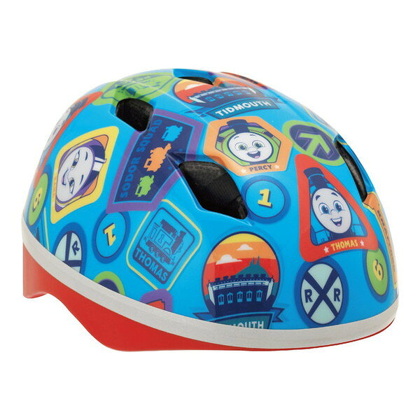 商品説明★ きかんしゃトーマスのヘルメットで楽しくおでかけ。トーマスとなかまたちのかわいいデザインの子供用ヘルメット。★ お子様の首に負担がかかりにくい軽量設計★ 反射テープが360度ヘルメットに巻かれいるので暗い道も安心★ サイズ調整が簡...