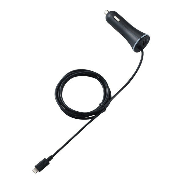 商品説明★ 自動車のアクセサリソケットからLightningコネクタまたはUSBポートを介してiPhoneやスマートフォン、iPadやタブレットを充電できる車載充電器です。★ 合計最大出力24W(5V/4.8A)で、iPhoneやスマートフ...