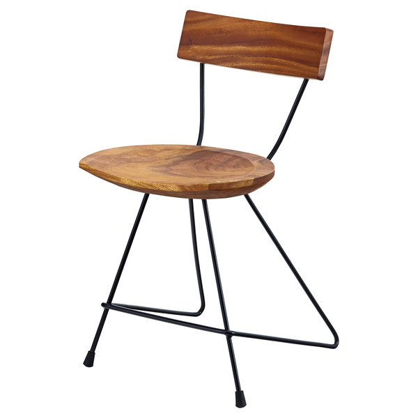 スペック* サイズ(cm)：W42×D47.5×H70.5×SH45.5* スペック：天然木(モンキーポッド) ラッカー塗装 スチール(粉体塗装)* 耐荷重：80kg* 重量(kg)：5.8* 原産国：インドネシア