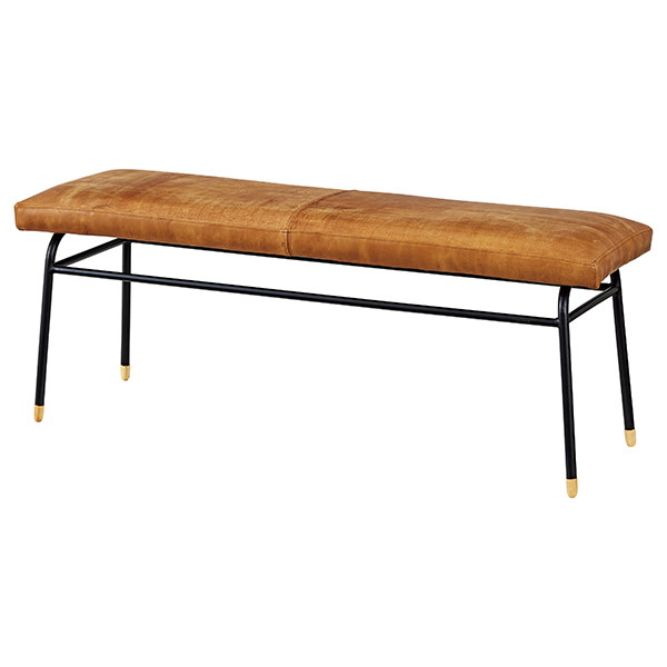 スペック* サイズ(cm)：W118×D37×H47* スペック：本革 スチール(粉体塗装)* 耐荷重：80kg* 重量(kg)：7* 原産国：インドネシア