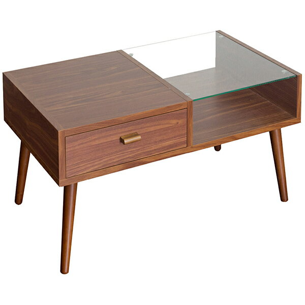 商品説明★ 『ORLEANS(オリンズ)』は、リビングにある魅せたいもの、隠したいものの両方が収納できる便利なセンターテーブル。★ 半分がキレイなガラス天板+お気に入りの雑貨を魅せる収納スペース、もう半分は木製天板+引き出しとなっております...