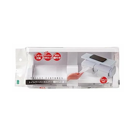 商品説明★ トイレットペーパーをワンタッチで交換。★ コアレスのトイレットペーパー対応。★ トイレットペーパーを片手で簡単にカット。★ 棚付きなので小物置きにも便利。★ 嬉しい2連式ホルダー。※メーカーの都合により、パッケージ・仕様等は予告...