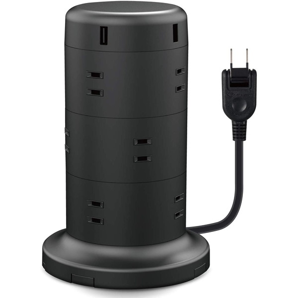 商品説明★ 差込口12口とUSBポート5口が一体となったタワー形状のUSBタップです。★ USBポートを備えることで、ACアダプタを利用することなくスマートフォンやタブレットをパソコンと同時に充電できます。★ 差込口には、未使用時にほこりの...