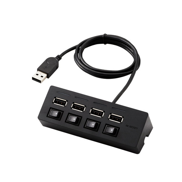 商品説明★ 個別スイッチで、接続しているデバイスごとに電源供給をON/OFFできる4ポートUSBハブです。★ 抜き挿ししやすいトップポートタイプで、4つのUSB機器を接続可能です。★ 抜き挿しがしやすい斜め30度に設計しています。★ USB...