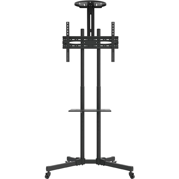 商品説明★ WEBカメラなど設置可能な天板付きテレビ/液晶モニタースタンドです。32〜75型のテレビ/液晶モニターに対応。ショールームや展示会、店舗などにご利用できます。★ 会議や展示会などで活躍支柱の高さは4段階に分けて調整可能。高さ調整...