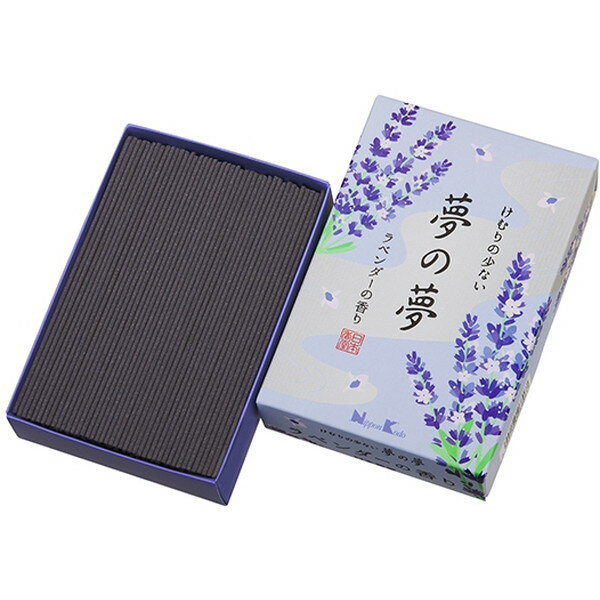 商品説明★ 「夢の夢」は、夢に見た一時の情景と大切な人に思いを馳せる心落ち着く香りをテーマにつくられたお線香です。★ 控えめで奥ゆかしい香りはお部屋に優しく広がり、清らかな心へいざないます。★ 心の想いを紫の花の香によせて。大地から目覚める...