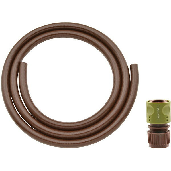 商品説明★ 散水用ホースとジョイント部品のセット★ 耐候性に優れ、屋外での使用に最適★ ネジ口金や万能口金にワンタッチで接続できる★ ホースは2層構造と補強材を使用し、折れにくくしなやか★ ホースの内側が黒色で藻が発生しにくい★ ホースの外...