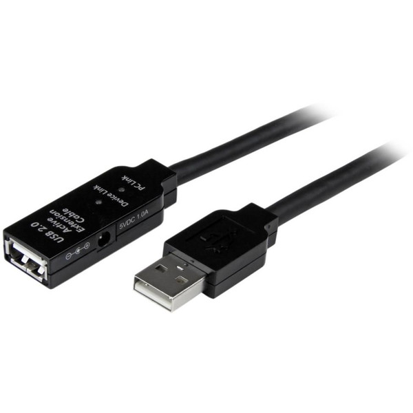商品説明★ 25mUSB2.0アクティブ延長ケーブル。一端にUSBAオスコネクタ、もう一端にUSBAメスコネクタがついており、最長25mの距離でUSB2.0デバイスをアクティブ延長します。★ 距離上の制限と電源上の制限を同時に克服するオール...