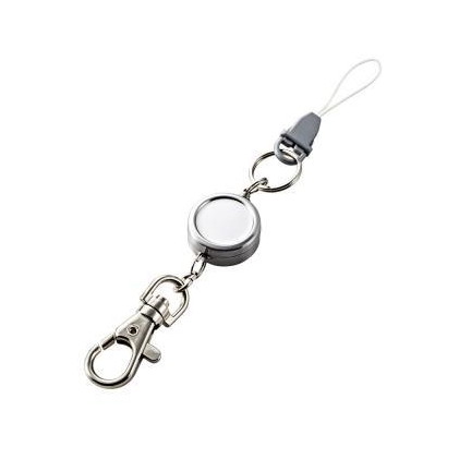 商品説明★ コンパクトタイプのコードリールストラップです。★ ベルトループやカバンなどに装着可能なフックがついており、スマートフォンだけでなく、パスケースや鍵などの利用にも対応できます。★ コードリールは伸縮自在で、使いたいときだけすっと伸...