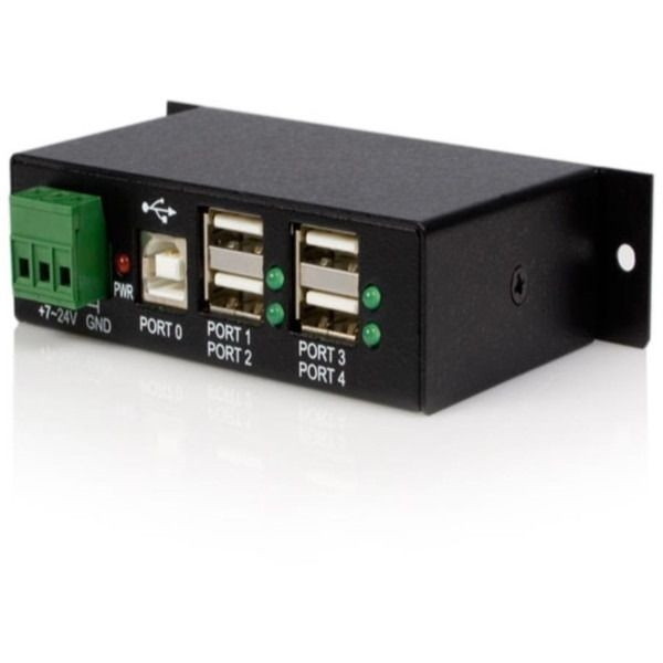 商品説明★ USB 2.0対応の高強度構造の産業用USBハブ。壁面やDINレールに取り付けることができ、4つのUSBポート（メス）に簡単にアクセスできます。作業エリア、サーバルーム、工場などの場面でUSB 2.0コネクティビティを提供します...