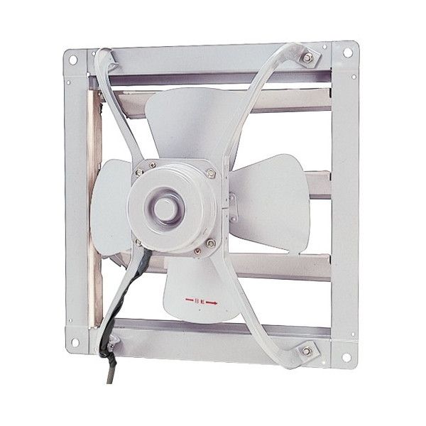 商品説明★ 排気専用タイプです。★ 風圧式シャッター付です。スペック* 定格電圧：三相200V* 埋込寸法：450mm角